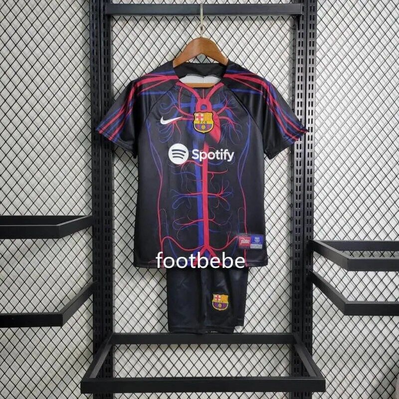 Maillot Barcelone Enfant x Patta 2023 2024 édition spéciale - Footbebe Maillot Barcelone Enfant x Patta 2023 2024 édition spéciale - Footbebe