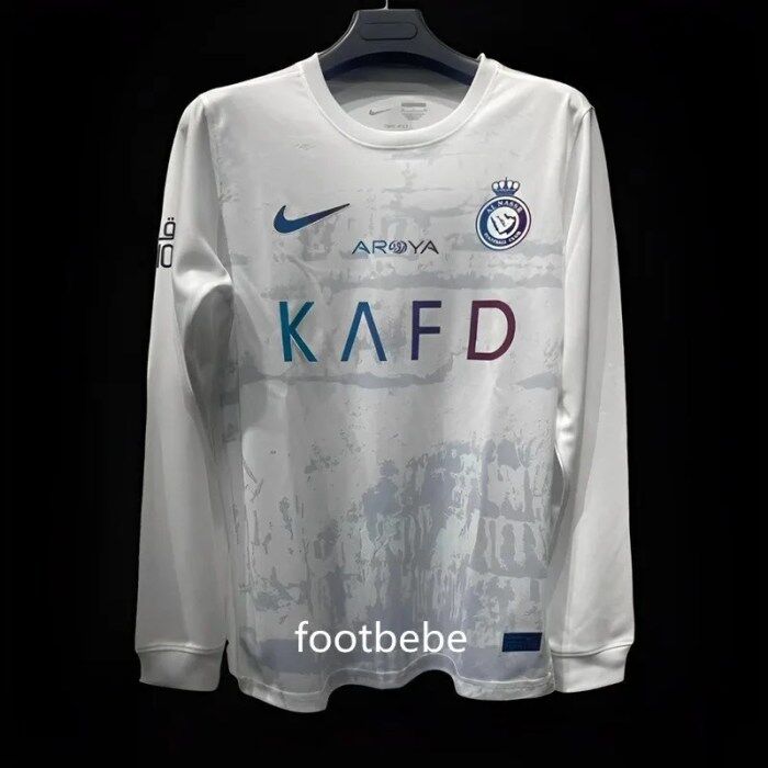 Maillot Al-Nassr 2023 2024 Third Blanc manches longues - Footbebe Maillot Al-Nassr 2023 2024 Third Blanc manches longues - Footbebe