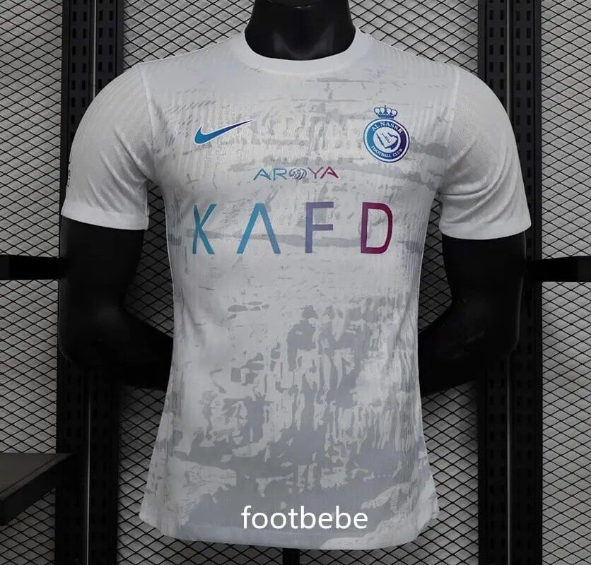 Maillot Match Al-Nassr 2023 2024 Third Blanc - Footbebe Maillot Match Al-Nassr 2023 2024 Third Blanc - Footbebe