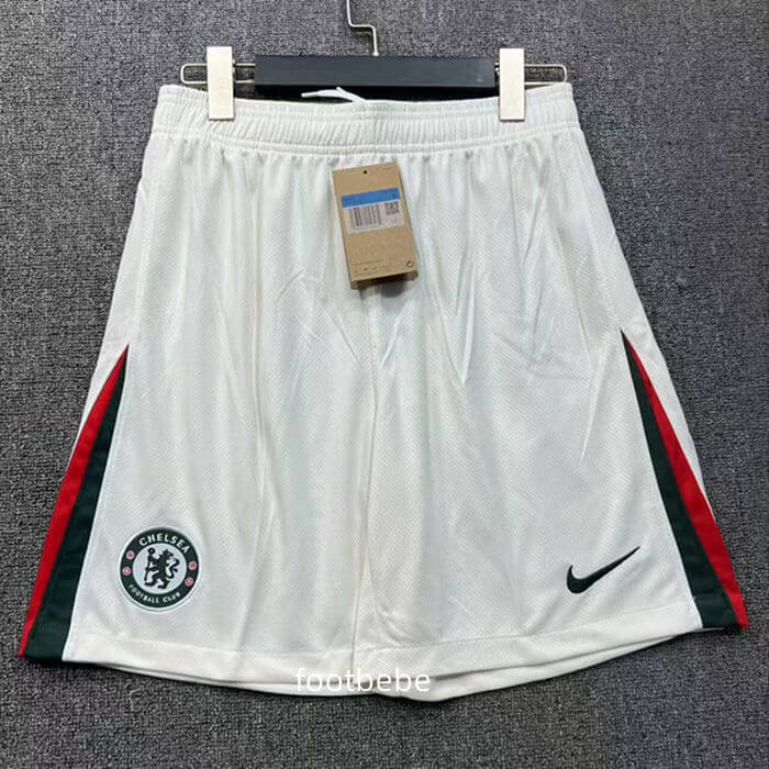 Short Chelsea 2025 2026 blanc - Footbebe