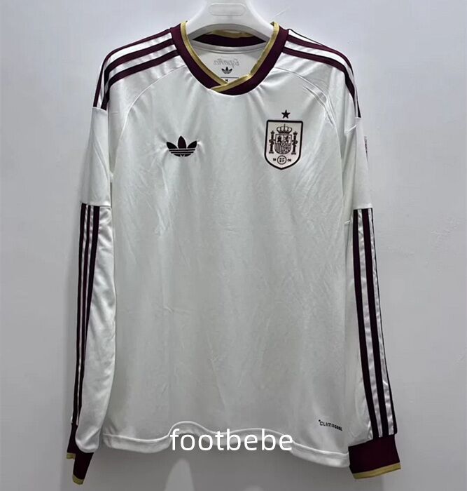Maillot Espagne Coupe Du Monde 2026 Exterieur Manches Longues Footbebe maillot-espagne-coupe-du-monde-2026-exterieur-manches-longues-footbebe